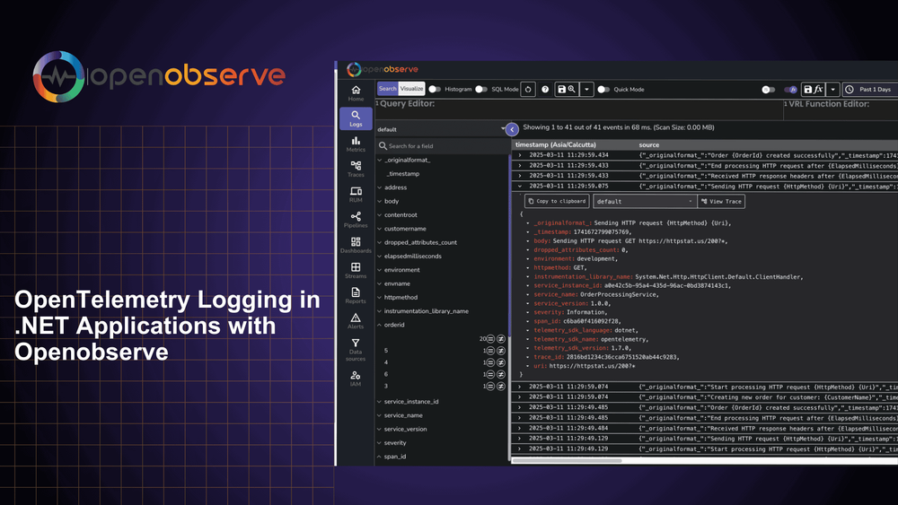 Implementing OpenTelemetry Logging in .NET Applications with OpenObserve