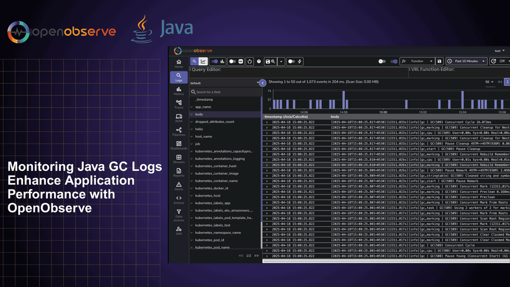 Monitoring Java GC Logs: Enhance Application Performance with OpenObserve