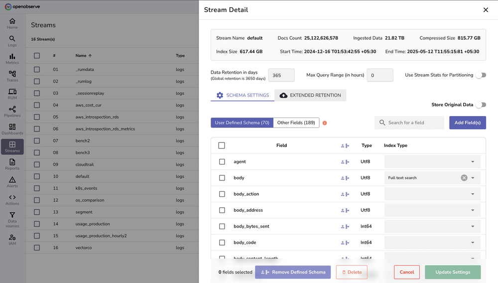 OpenObserve Logs | Real-Time Log Management & Analytics