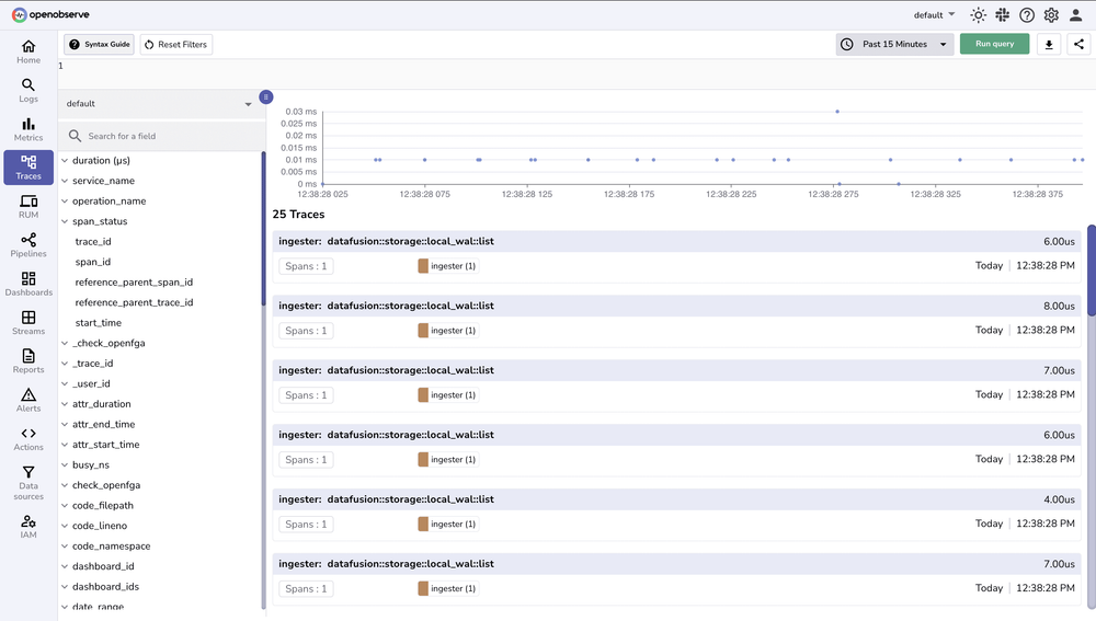 OpenObserve Traces | Distributed System Monitoring & Analysis