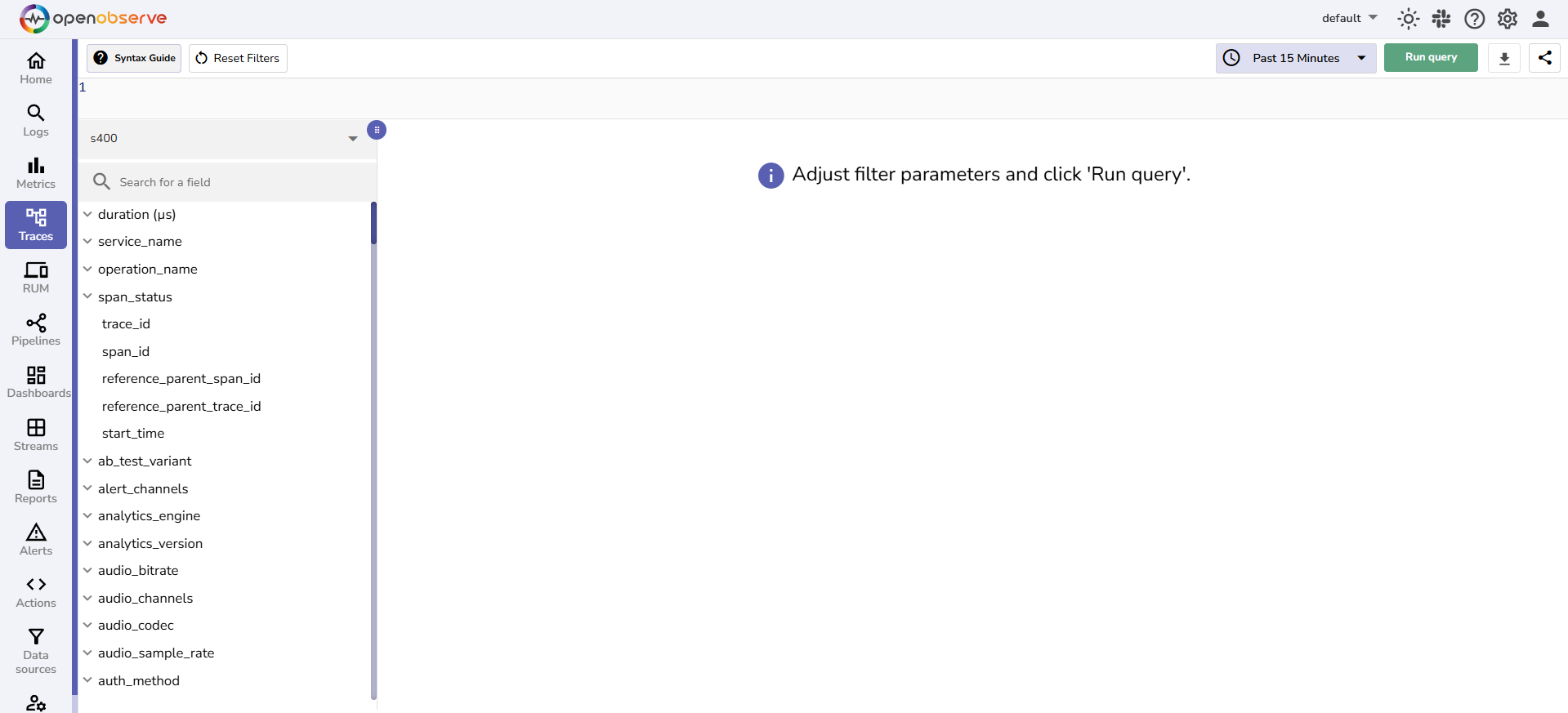 View and Configure Traces in OpenObserve - OpenObserve Documentation